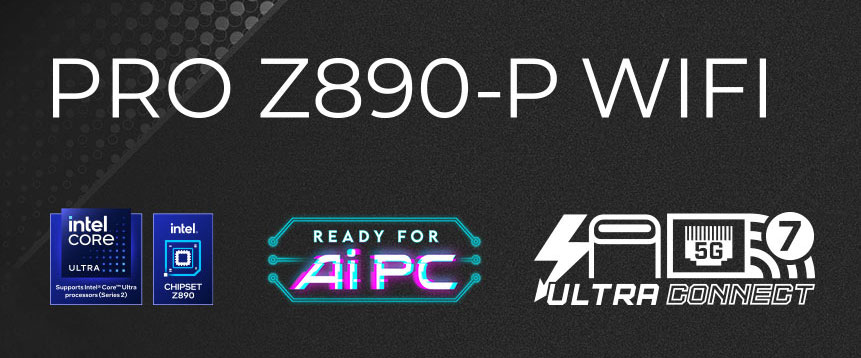 NeweggBusiness - MSI PRO Z890-P WIFI LGA 1851 Intel Z890 ATX Motherboard